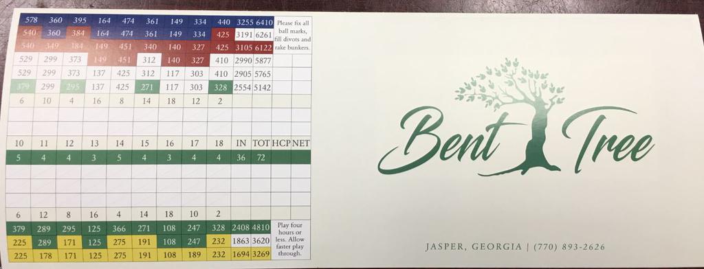 Bent Tree Country Club - Course Profile | Course Database