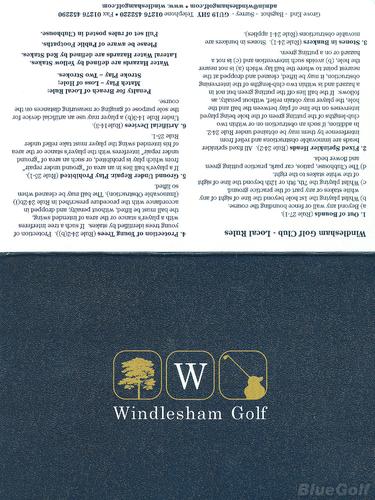 Windlesham Golf Club - Course Profile | Course Database
