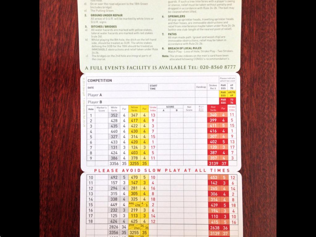 Wyke Green Golf Club - Course Profile | Course Database