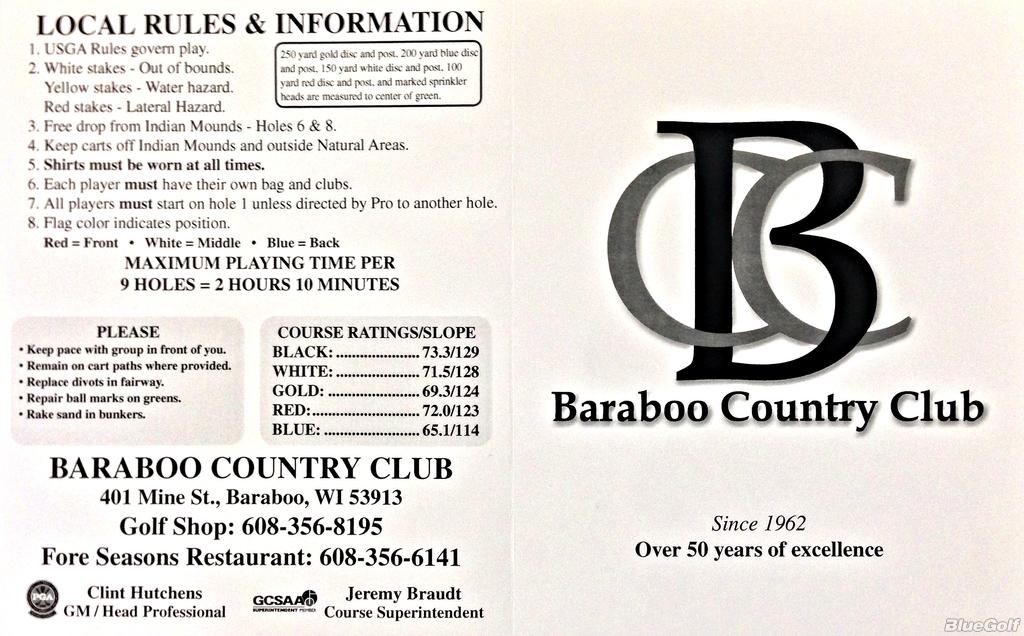 Baraboo Country Club - Course Profile | Wisconsin State Golf