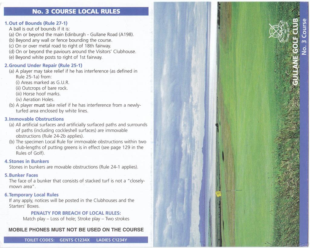 Gullane Golf Club No3 - Course Profile | Course Database