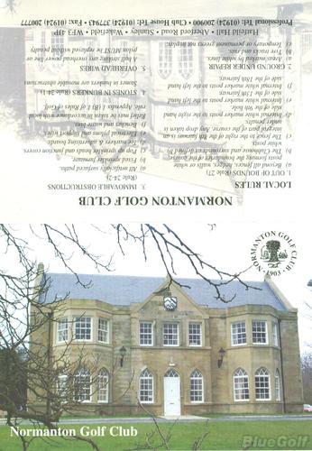 Normanton Golf Club - Course Profile | Course Database