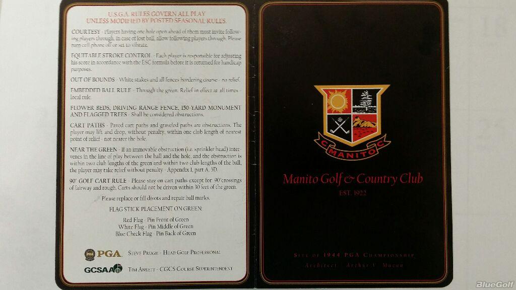 Manito Golf and Country Club - Course Profile | Course Database