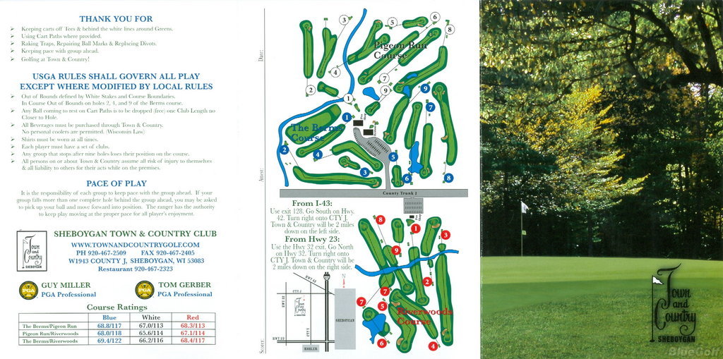 Sheboygan Town & Country Club- River Woods/Berms - Course Profile ...