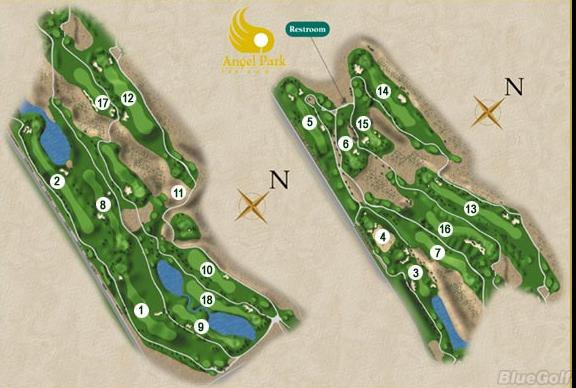Angel Park Golf Club - Mountain - Layout Map | Course Database