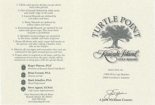 Kiawah Island Golf Resort - Turtle Point - Course Profile | Course Database
