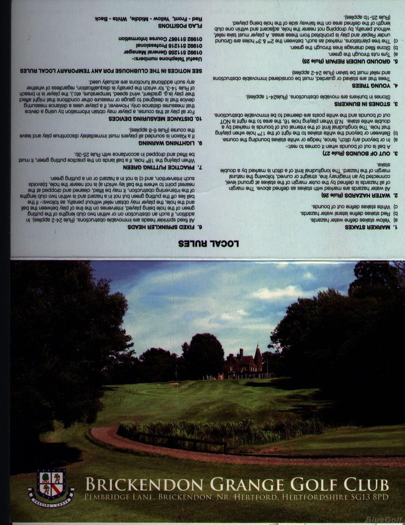 Brickendon Grange Golf Club - Course Profile | Course Database