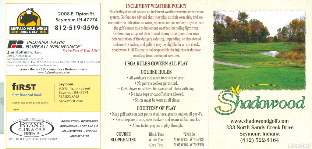 Shadowood Golf Course - Course Profile | Course Database