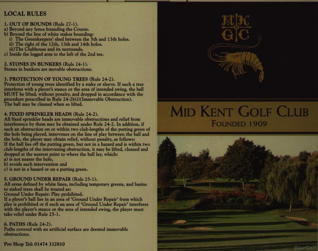 Mid Kent Golf Club - Course Profile | Course Database