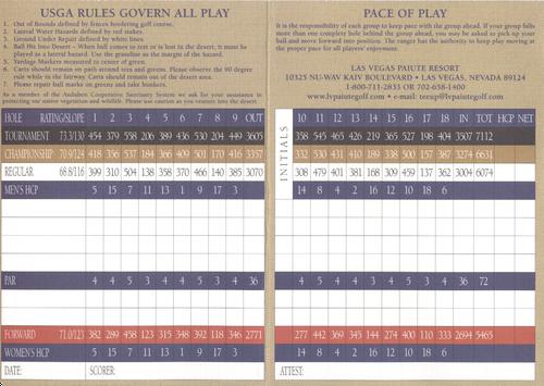 Paiute Golf Club - Sun Mountain - Course Profile | Course Database