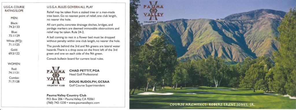 Pauma Valley Country Club - Course Profile | Course Database