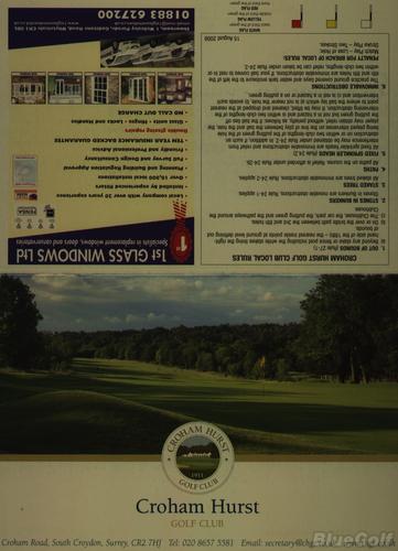 Croham Hurst Golf Club - Course Profile | Course Database
