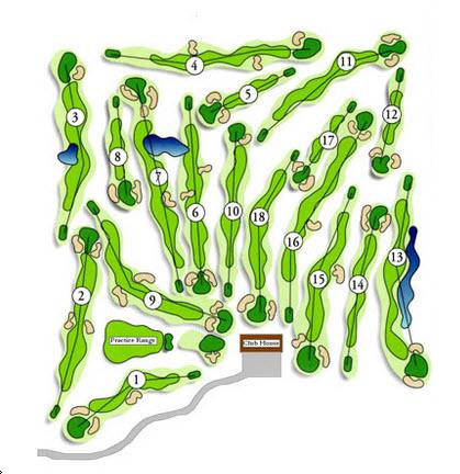 Bedford Valley Golf Club - Layout Map | Course Database