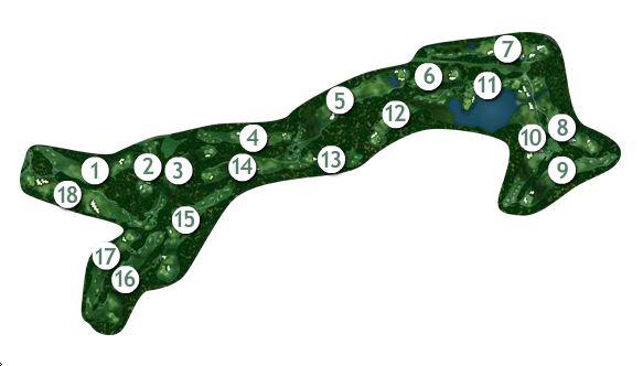 Magnolia Grove - Falls - Layout Map | Course Database