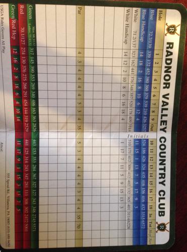 Radnor Valley Country Club - Course Profile | Course Database