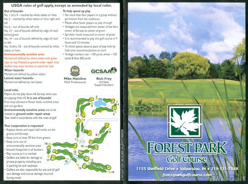 Forest Park Golf Course - Course Profile | Course Database