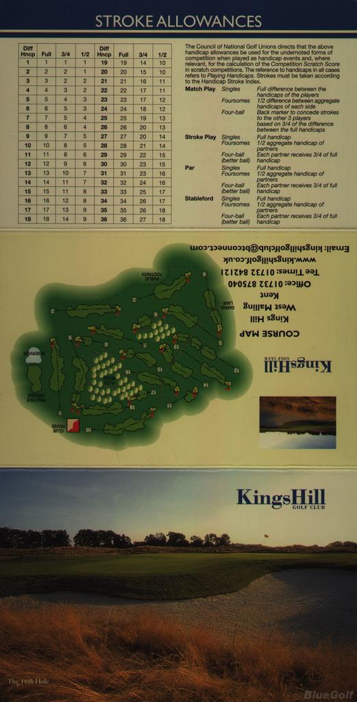 Kings Hill Golf Club - Course Profile | Course Database