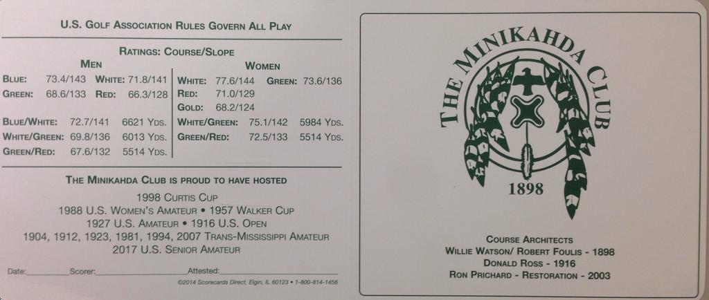 The Minikahda Club - Course Profile | Course Database