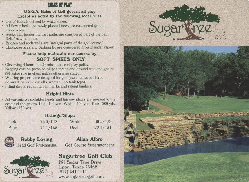 Sugar Tree Golf and Country Club - Course Profile | Course Database