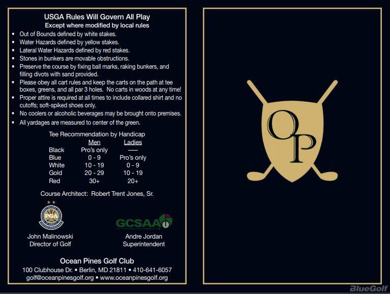 Ocean Pines Golf Club - Course Profile | Course Database