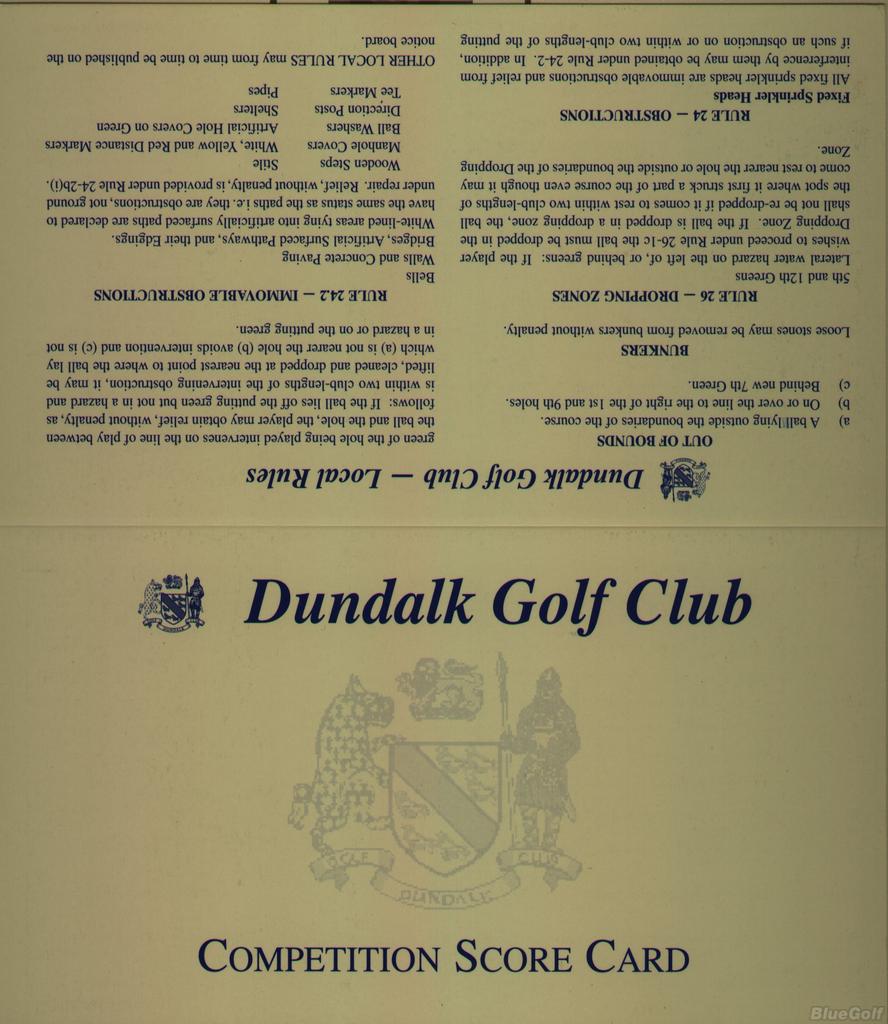 Dundalk Golf Club - Course Profile | Course Database
