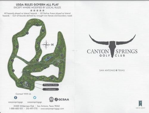 Canyon Springs Golf Club - Course Profile | Course Database
