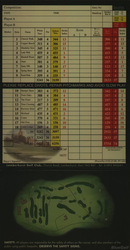 Lamberhurst Golf Club - Course Profile | Course Database